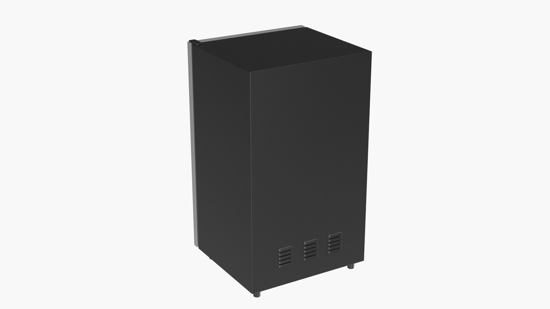 3D Refrigerator Silver Model - TurboSquid 2509607