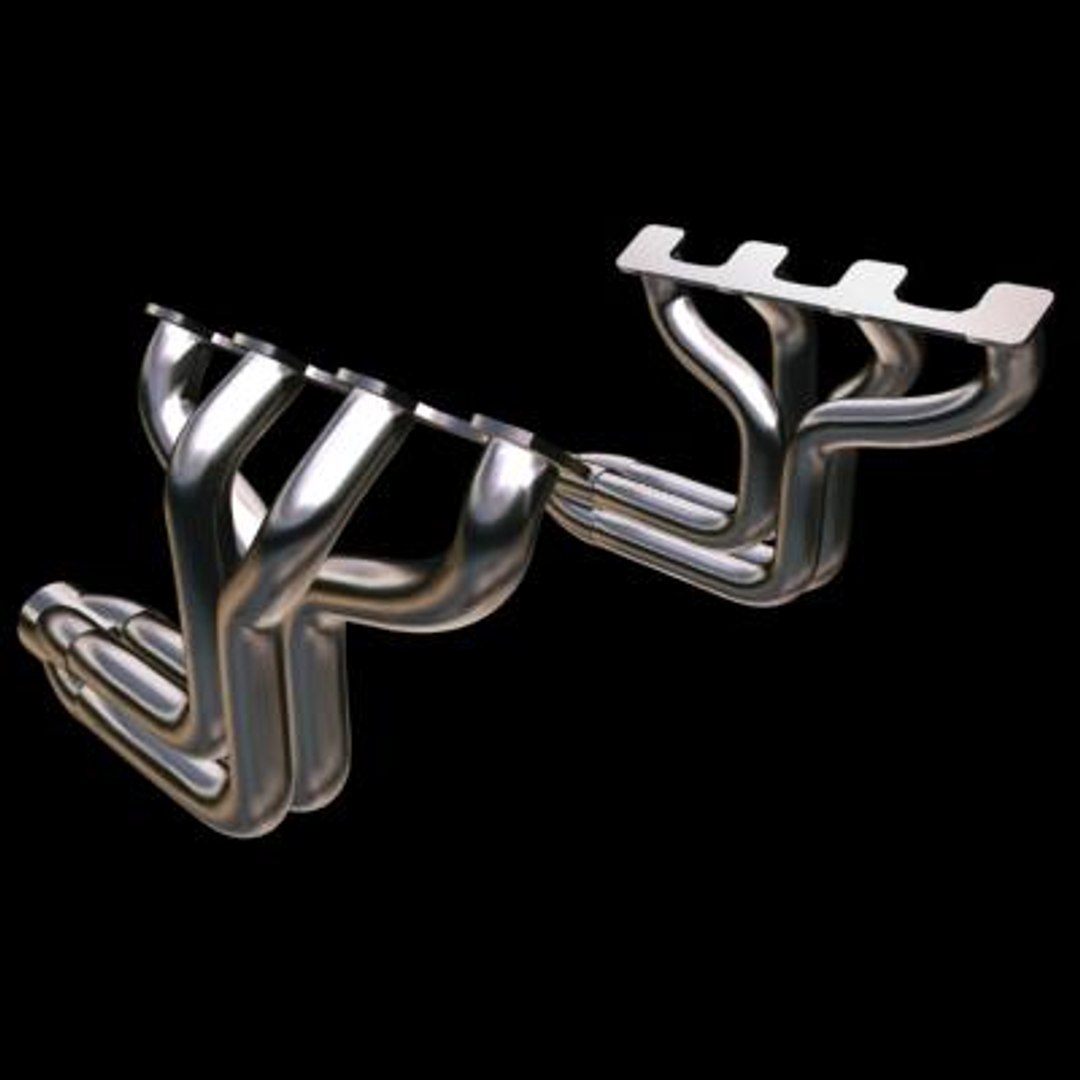 3d Exhaust Headers American V8 Model