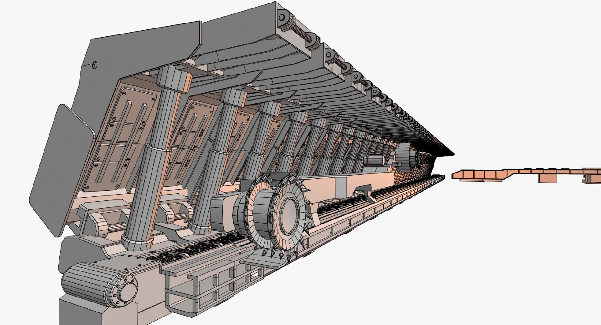 Longwall Miners 3d Model