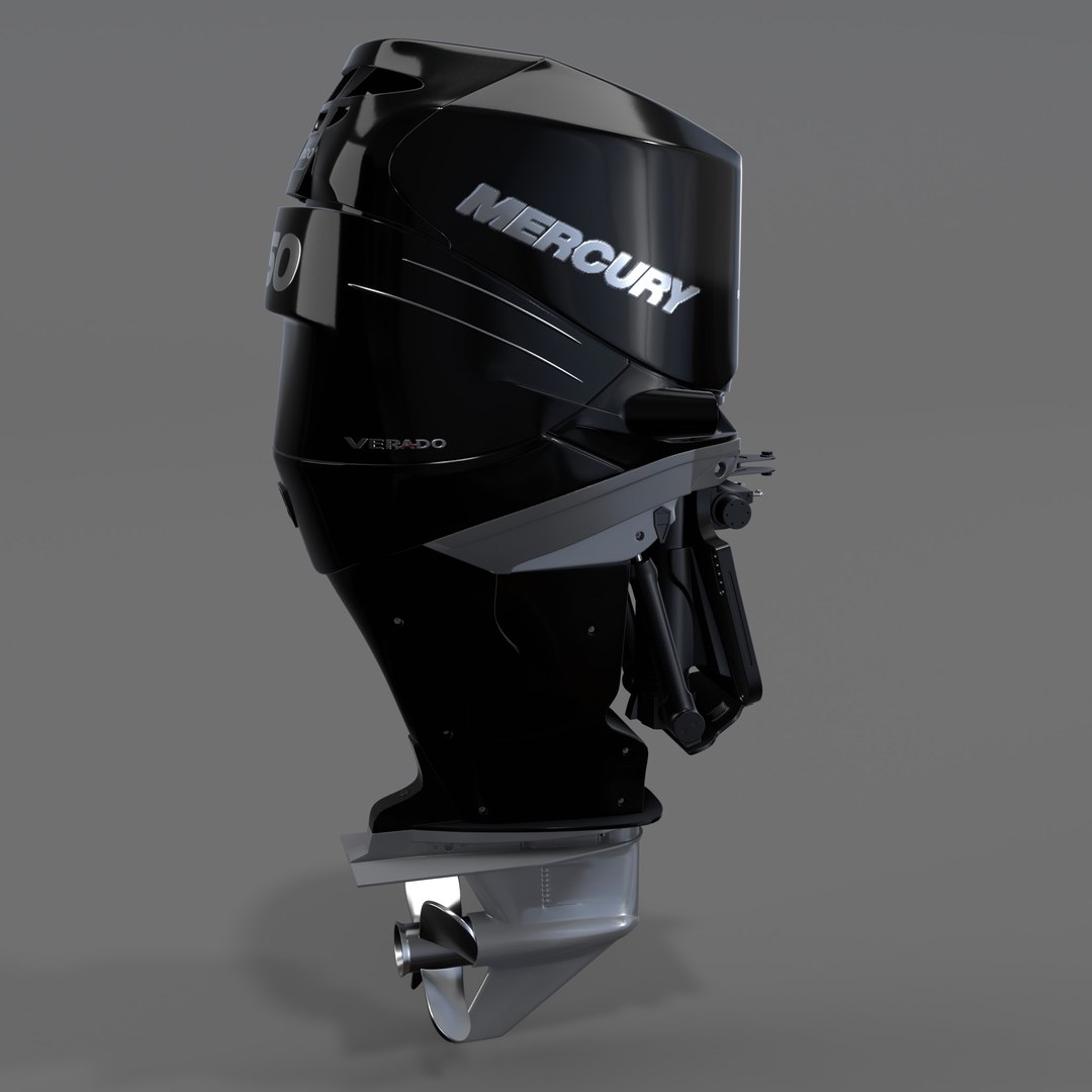 Mercury Verado 350 Black Model - TurboSquid 1962951