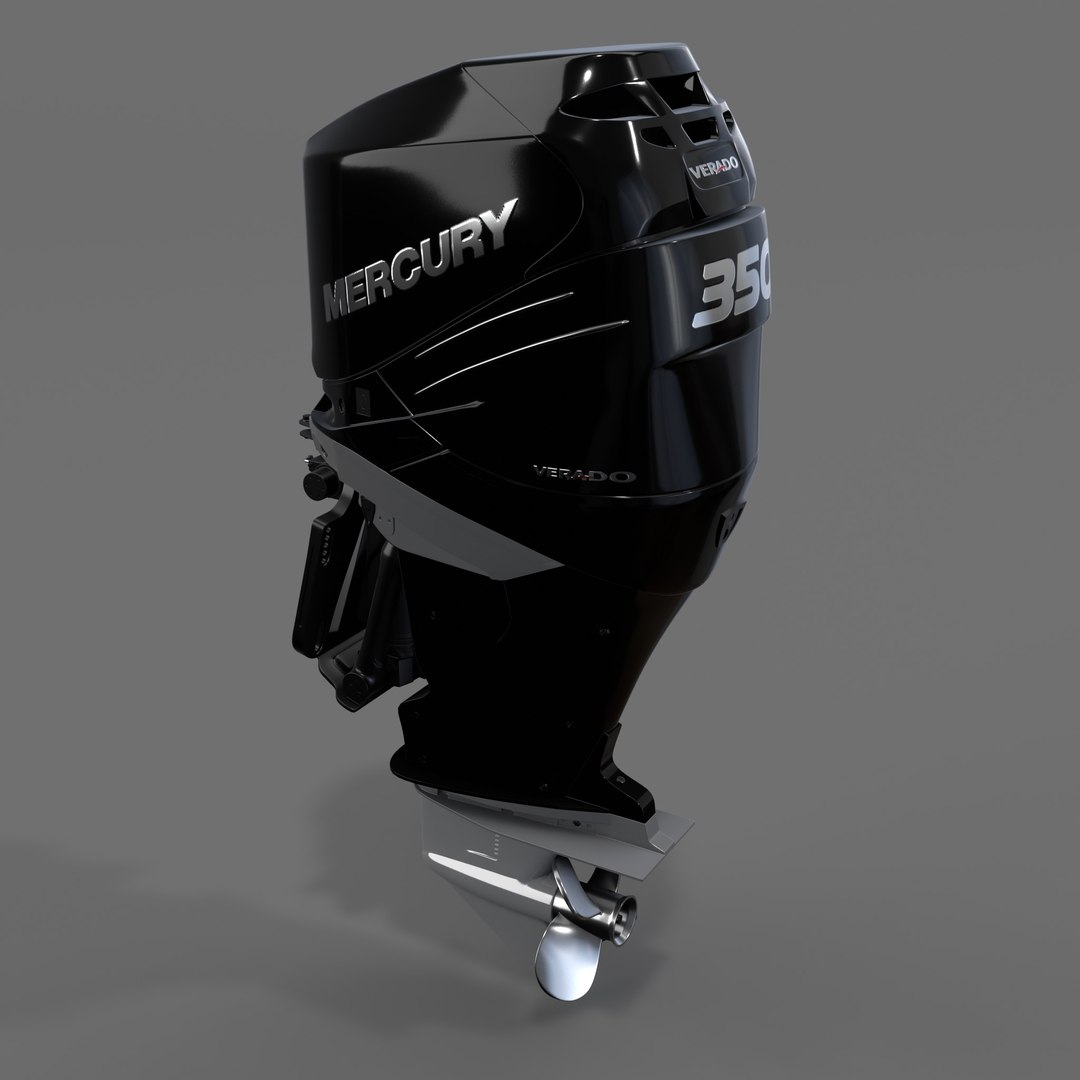 Mercury Verado 350 Black Model - TurboSquid 1962951