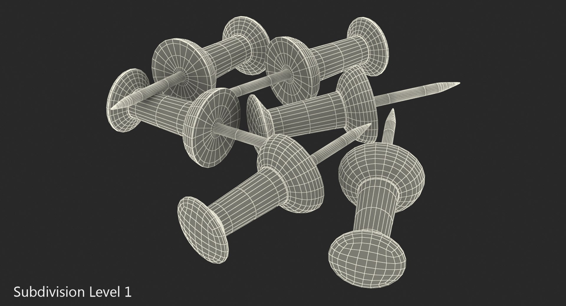 3D Assorted Colored Push Pins - TurboSquid 1425538