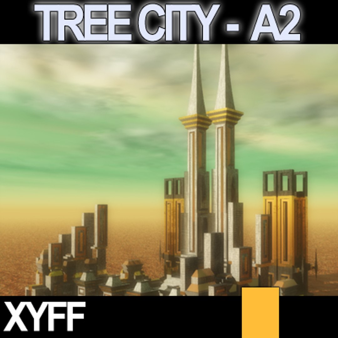 3ds xyff tree city block
