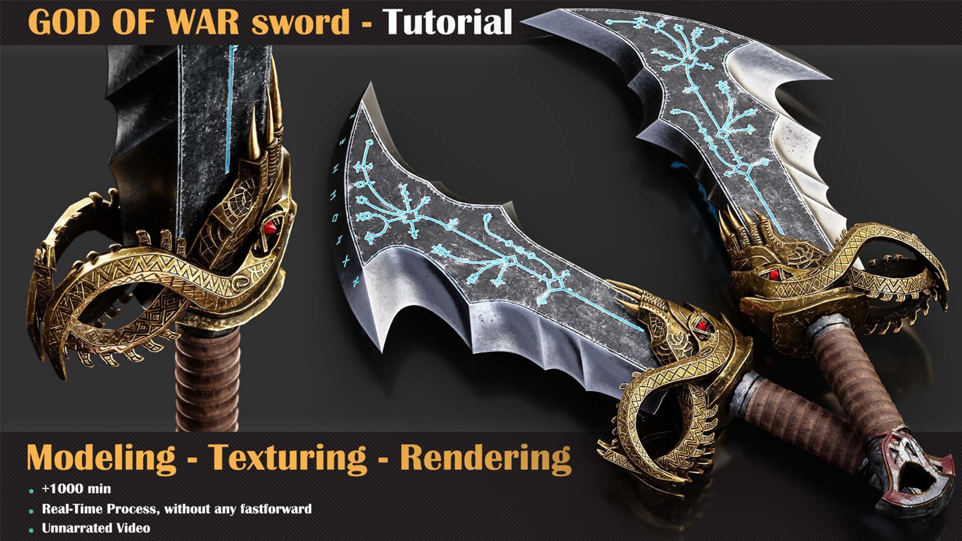 GOD OF WAR Sword - Tutorial 3D Model - TurboSquid 2278789