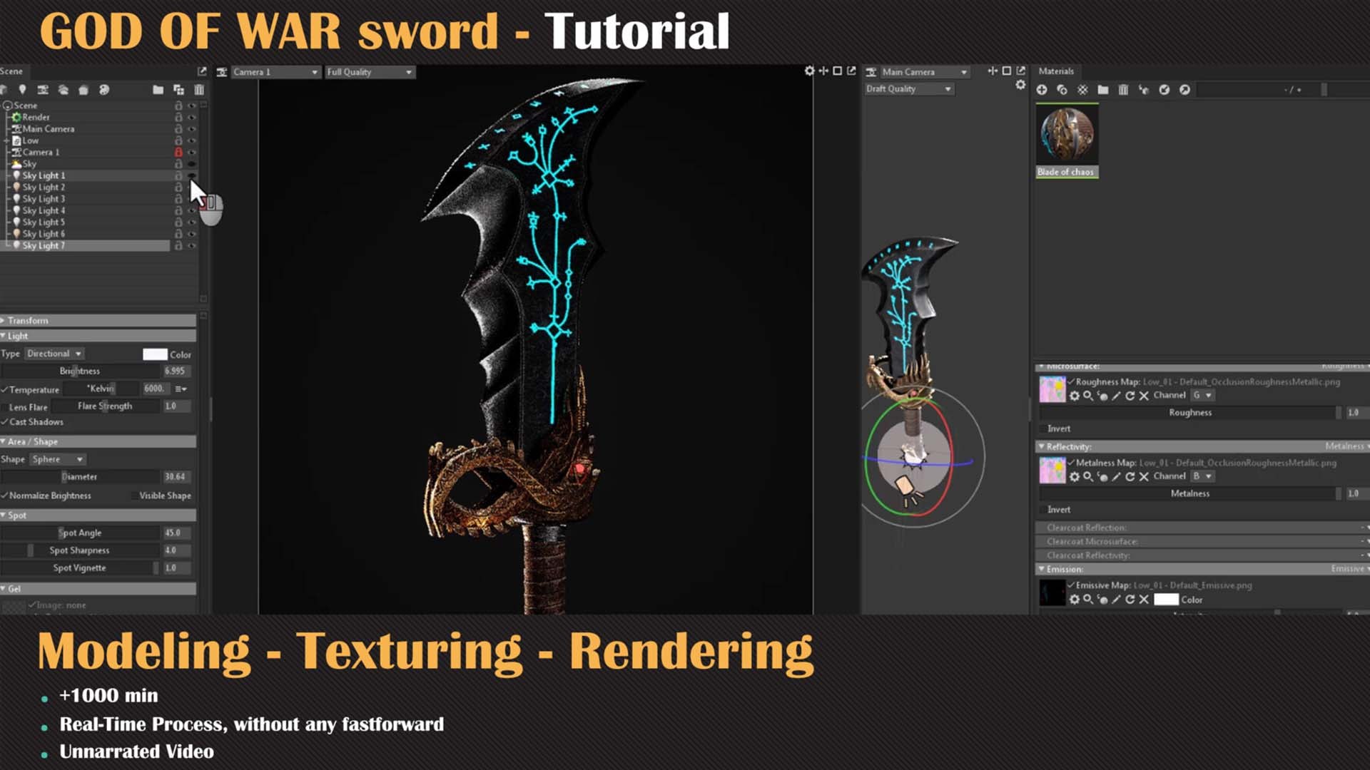 GOD OF WAR Sword - Tutorial 3D Model - TurboSquid 2278789
