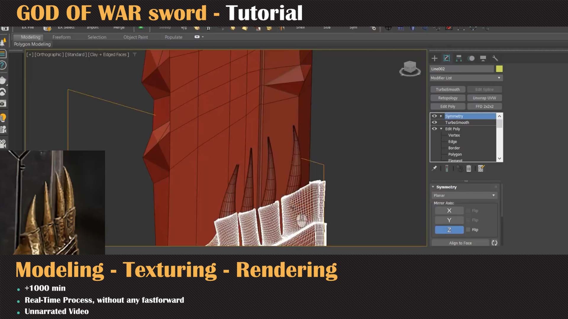 GOD OF WAR Sword - Tutorial 3D Model - TurboSquid 2278789