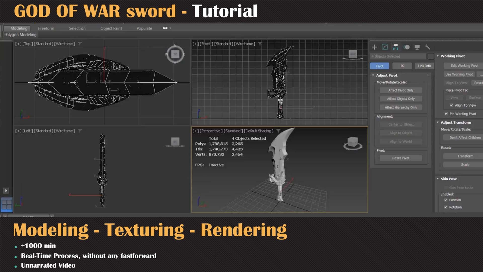 GOD OF WAR Sword - Tutorial 3D Model - TurboSquid 2278789