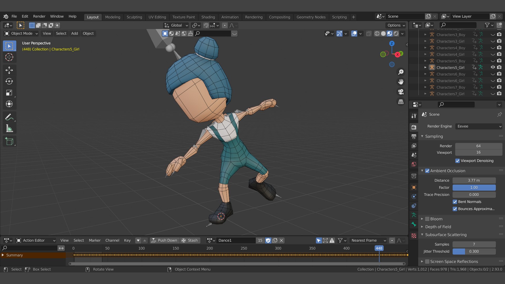 Low Poly Rigged Character Pack Game Ready 3D Model - TurboSquid 1823352