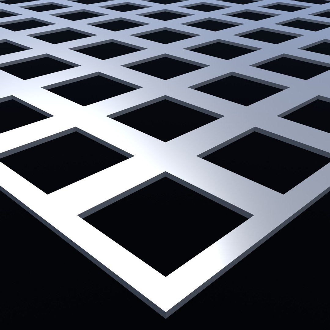3D Perforated Panel With 49 Percent Opening 25O119 Model - TurboSquid ...