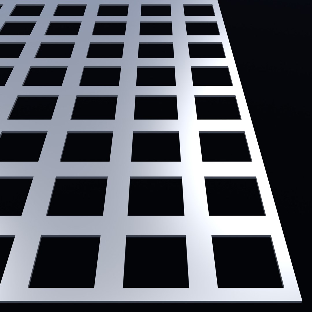 3D Perforated Panel With 49 Percent Opening 25O119 Model - TurboSquid ...