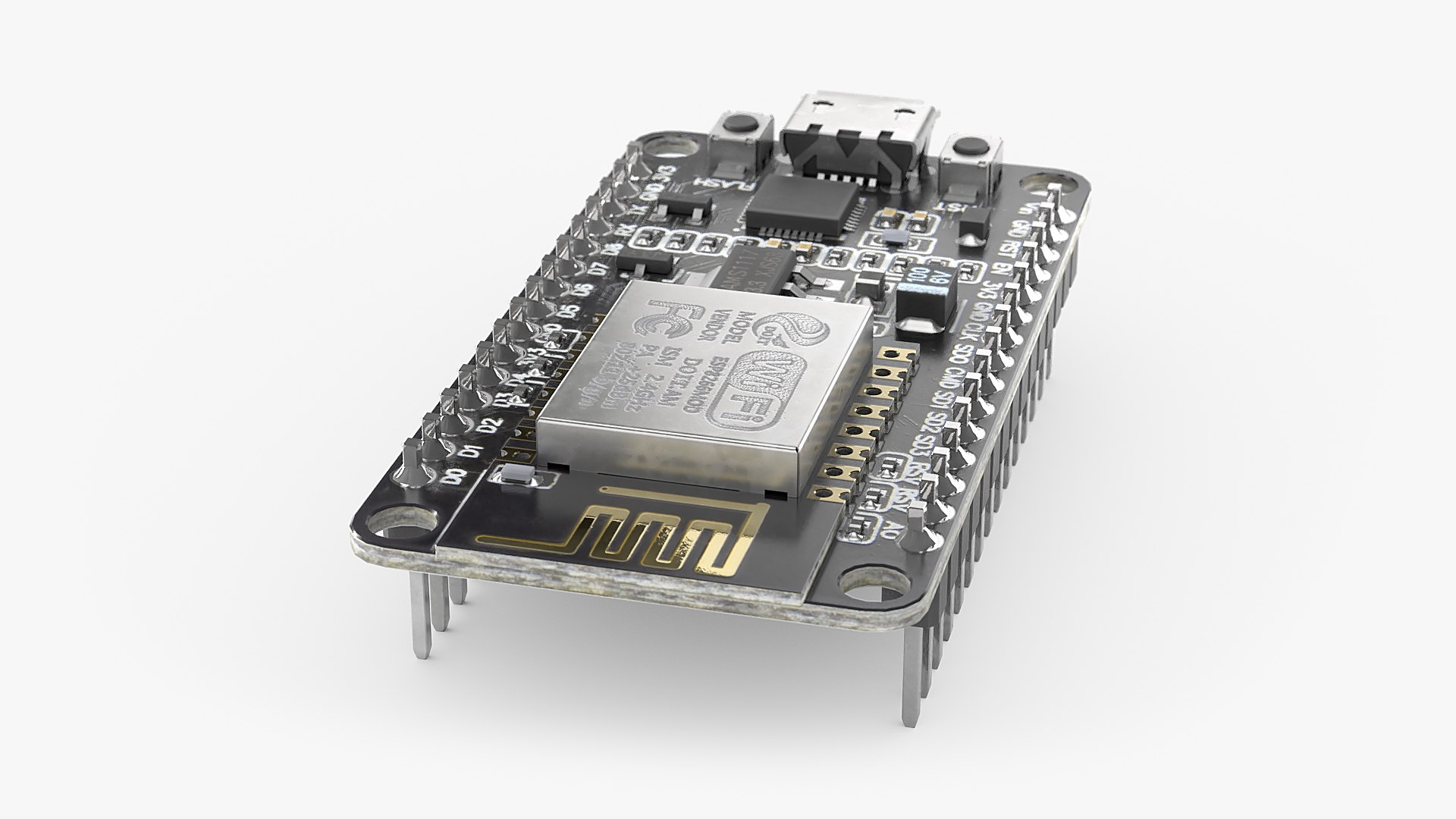 Nodemcu Esp8266 3D Model - TurboSquid 1557764
