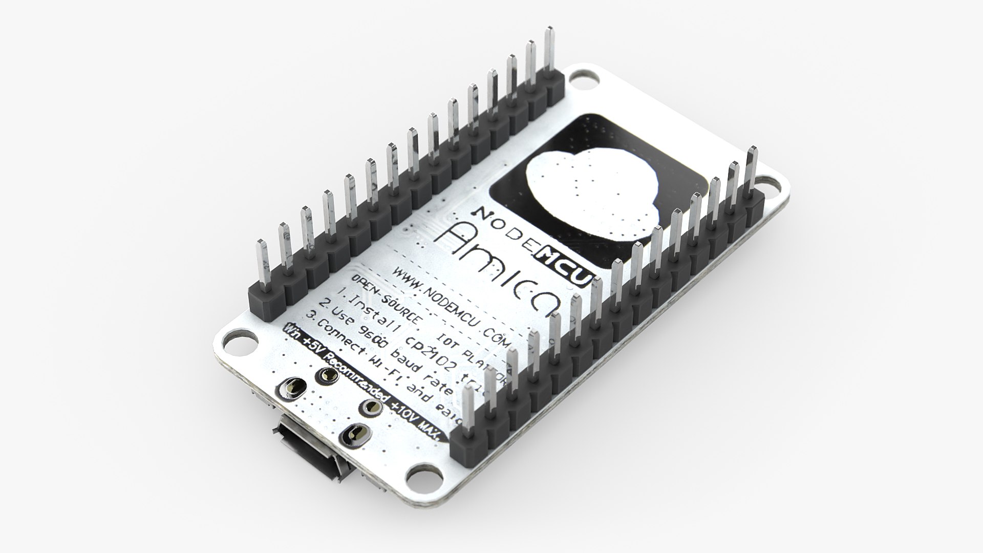 Nodemcu Esp8266 3d Model Turbosquid 1557764