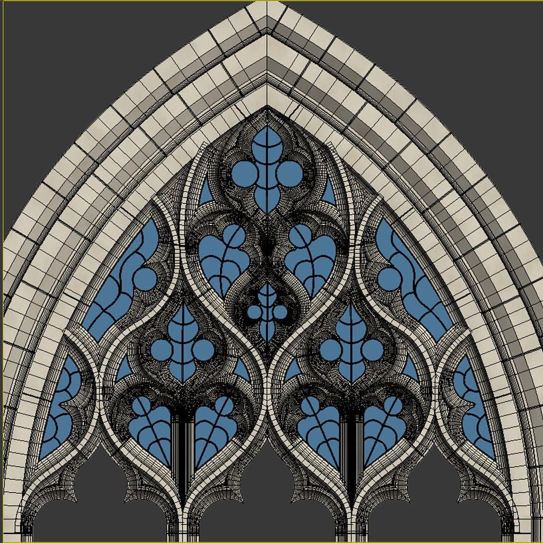 Gothic Window Model - TurboSquid 1568447