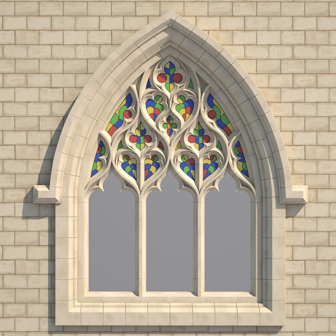 Gothic window model - TurboSquid 1568447