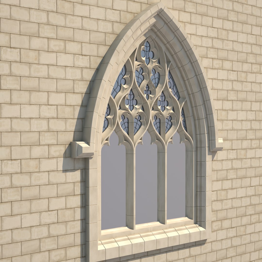 Gothic Window Model - TurboSquid 1568447