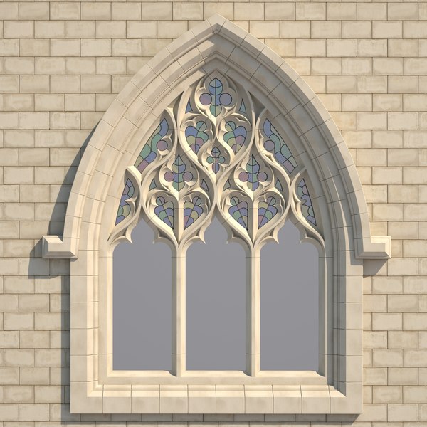 Gothic window model - TurboSquid 1568447