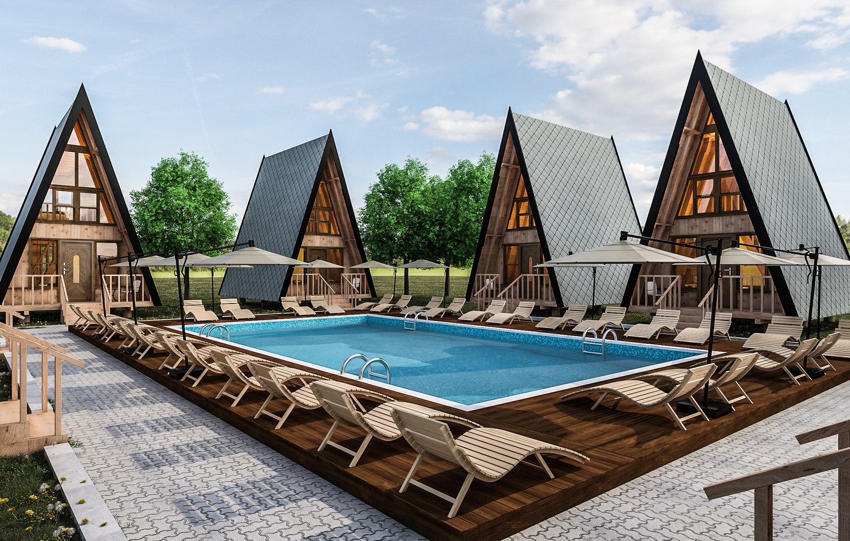 Wood Boutique Hotel 3D Model - TurboSquid 1551279