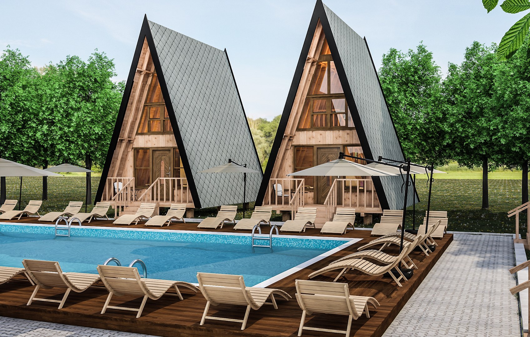 Wood Boutique Hotel 3D Model - TurboSquid 1551279