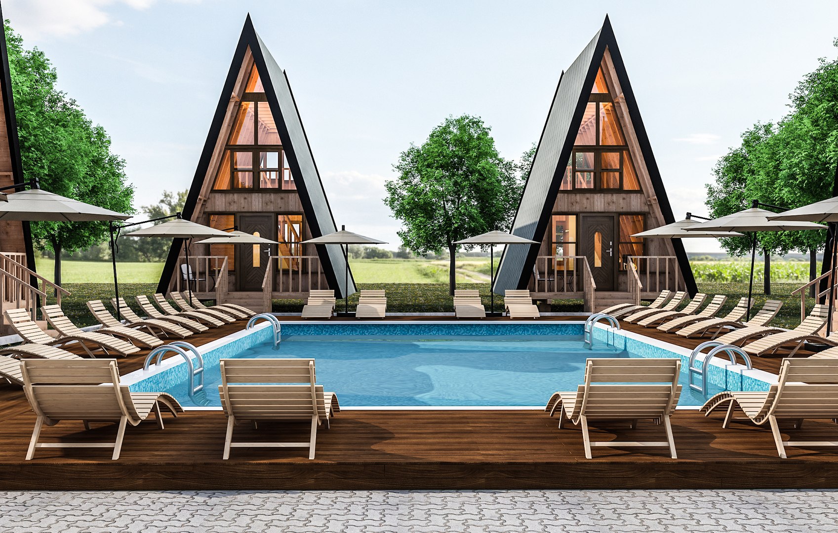 Wood Boutique Hotel 3D Model - TurboSquid 1551279