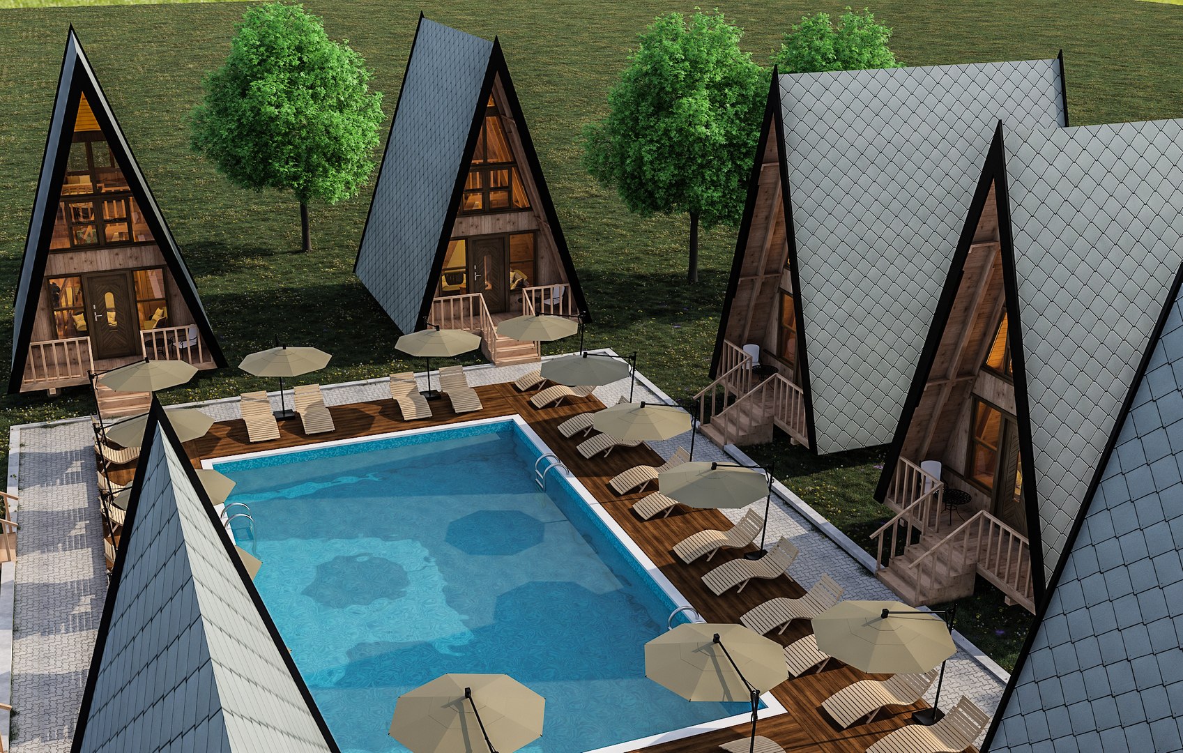 Wood Boutique Hotel 3D Model - TurboSquid 1551279