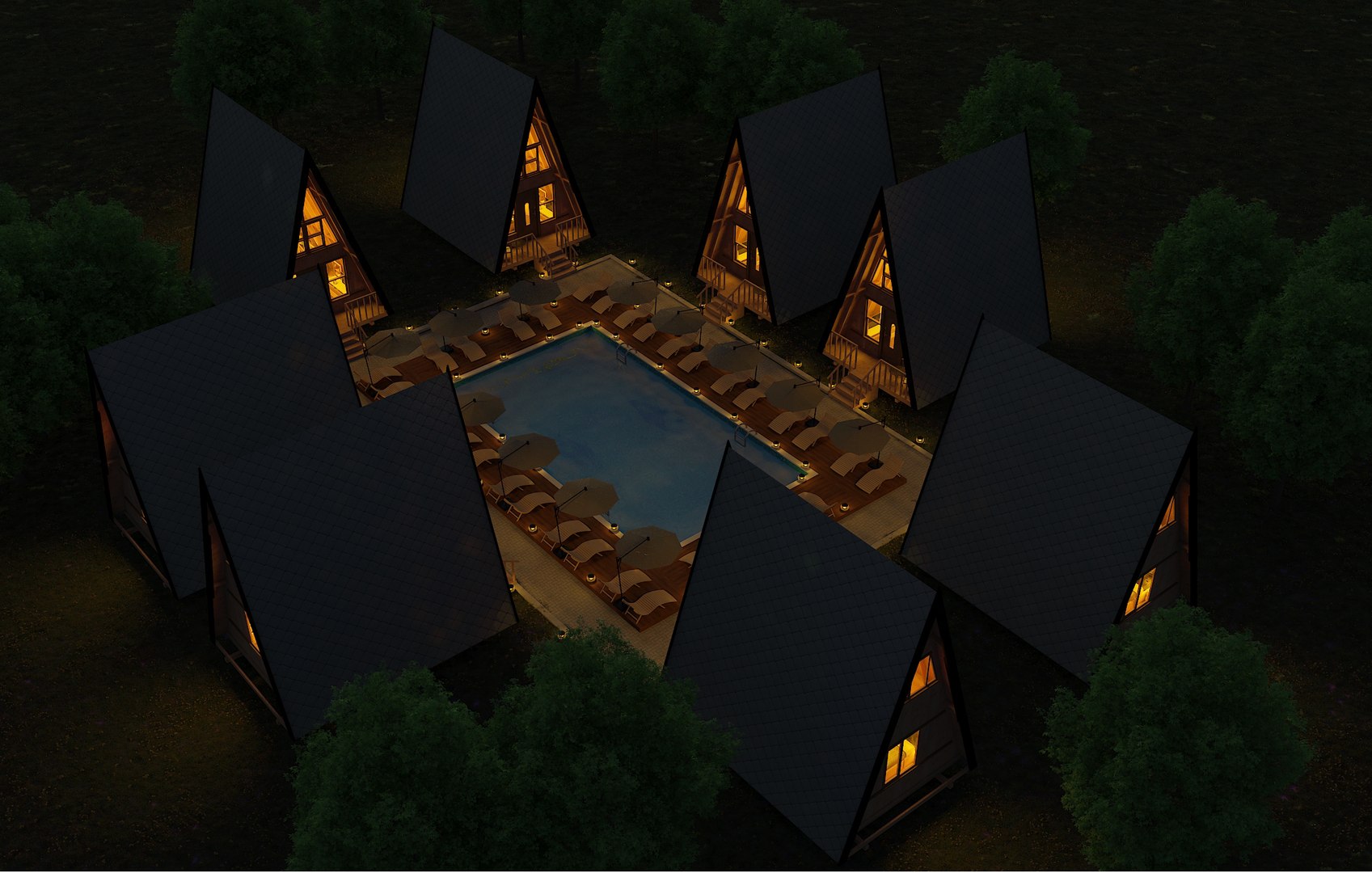 Wood Boutique Hotel 3D Model - TurboSquid 1551279