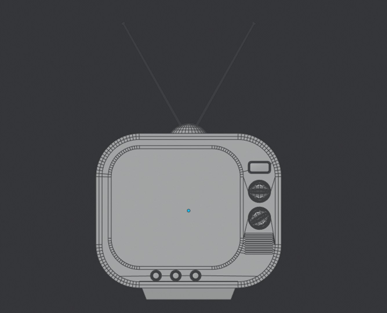 Free Cartoon Retro Tv Model - TurboSquid 1625166