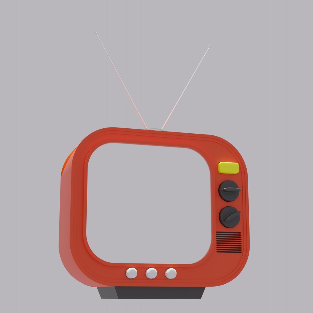 Free Cartoon Retro Tv Model - TurboSquid 1625166