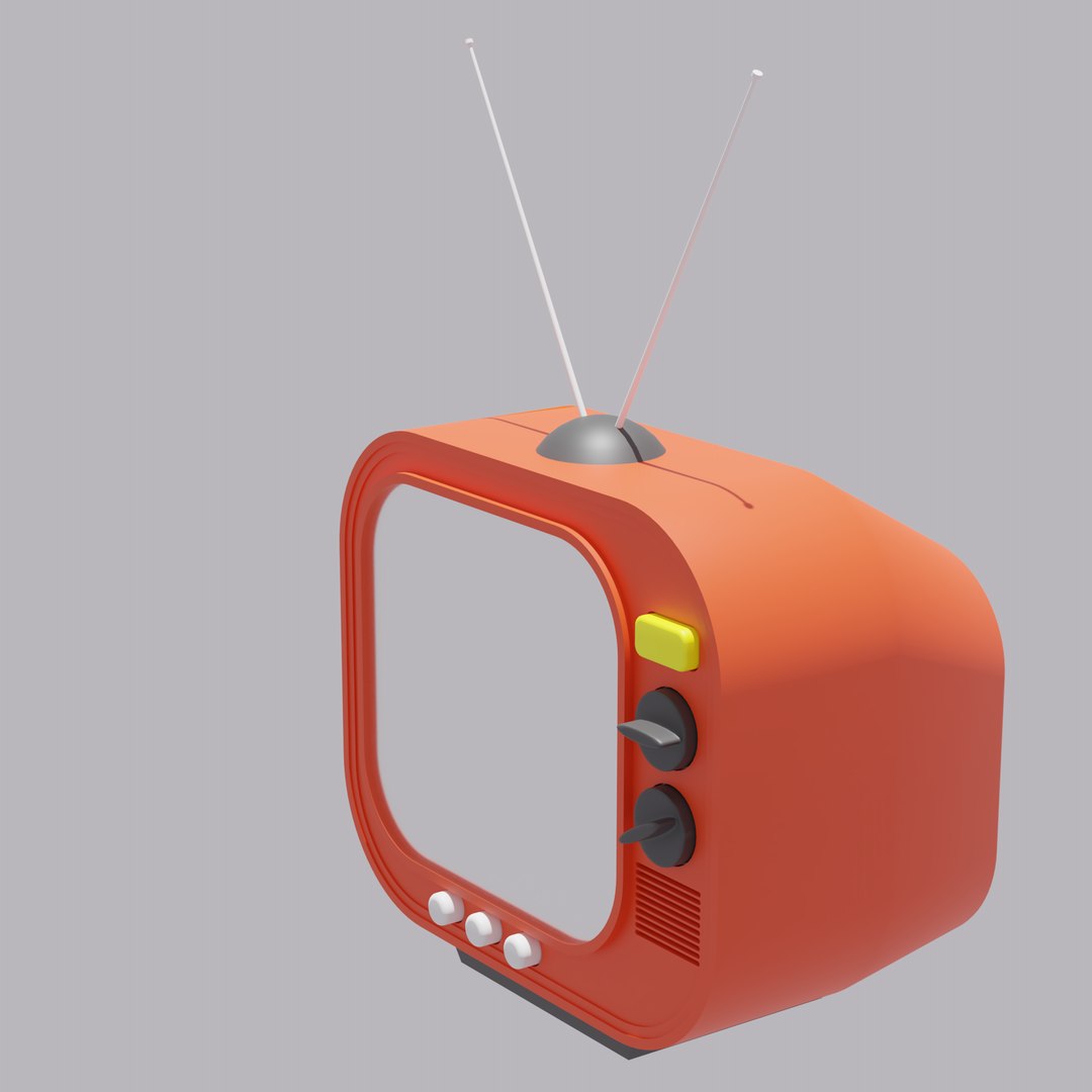 Free Cartoon Retro Tv Model - TurboSquid 1625166