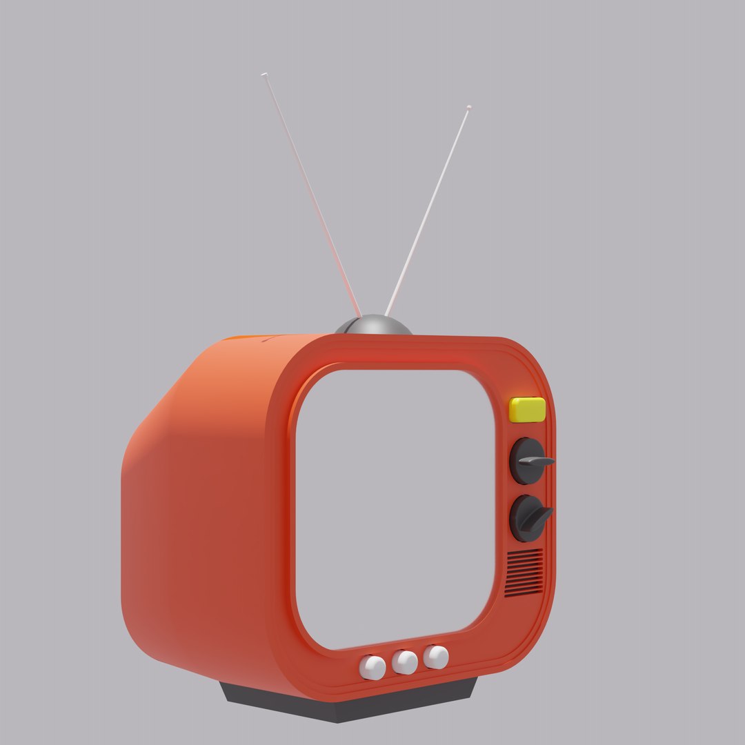 Free Cartoon Retro Tv Model - TurboSquid 1625166