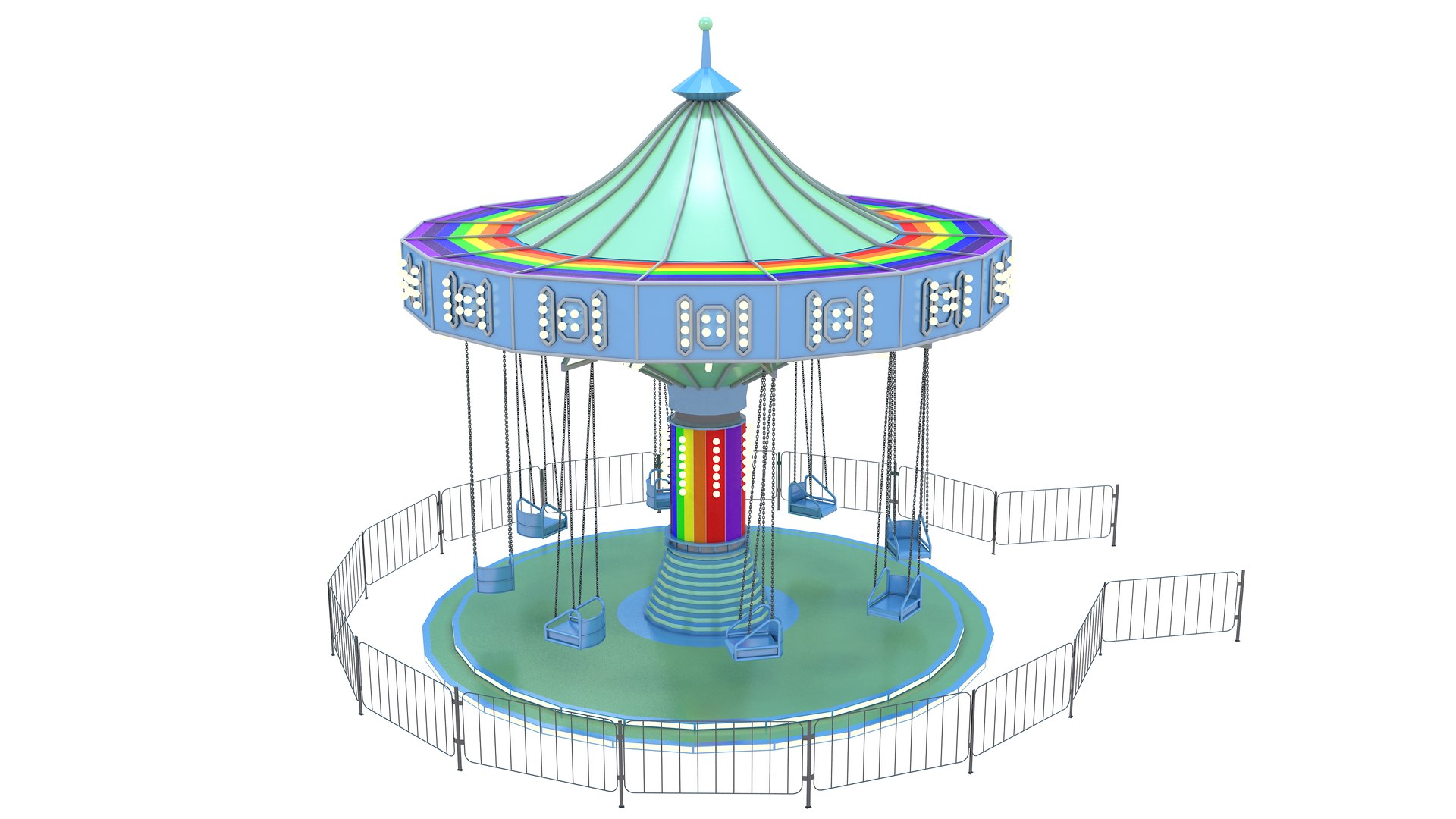 Swing Ride 3D model - TurboSquid 1809221
