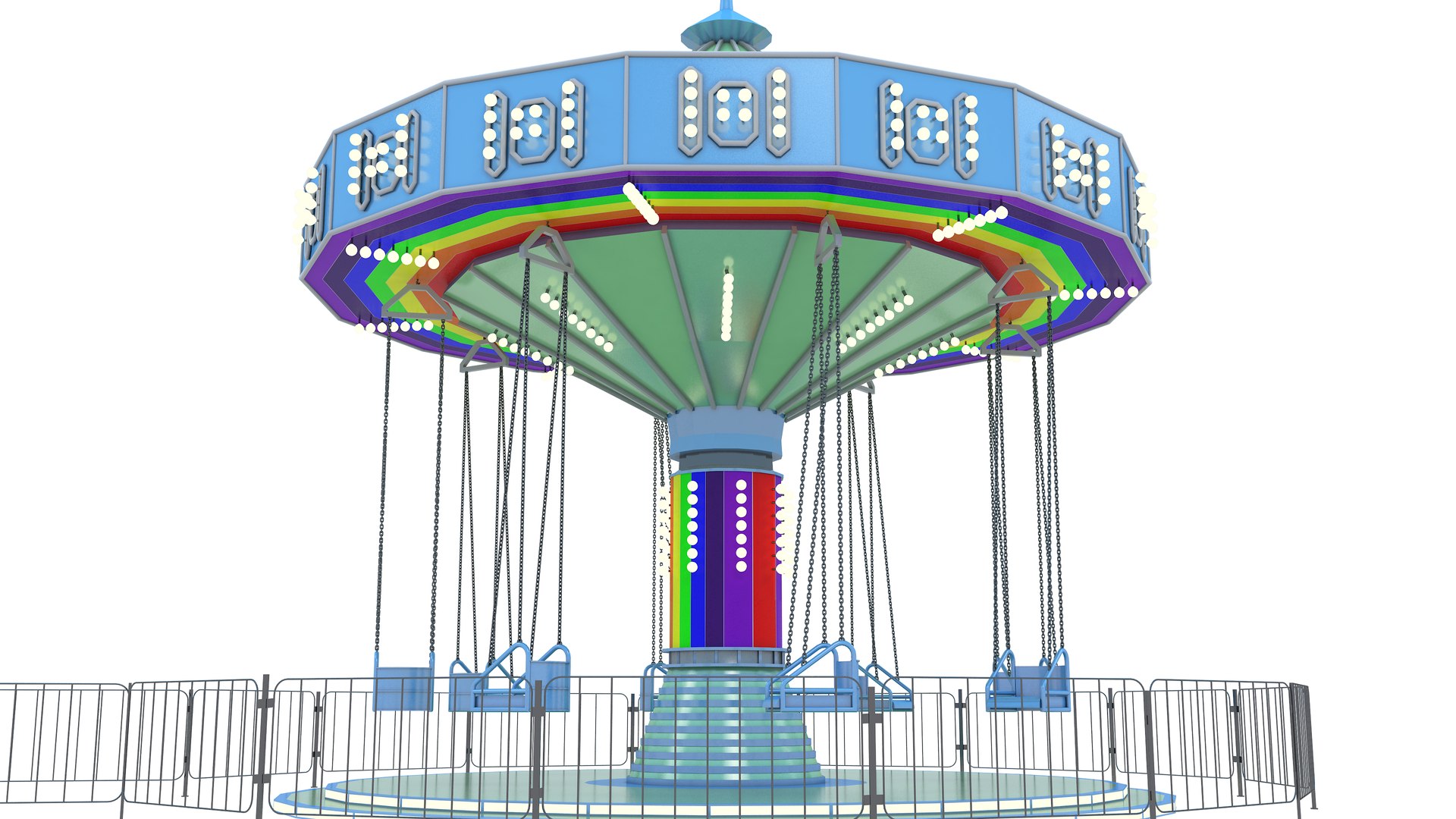 Swing Ride 3D model - TurboSquid 1809221