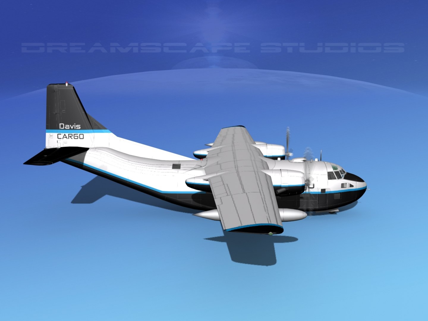 3D aircraft military cargo fairchild model - TurboSquid 1202523