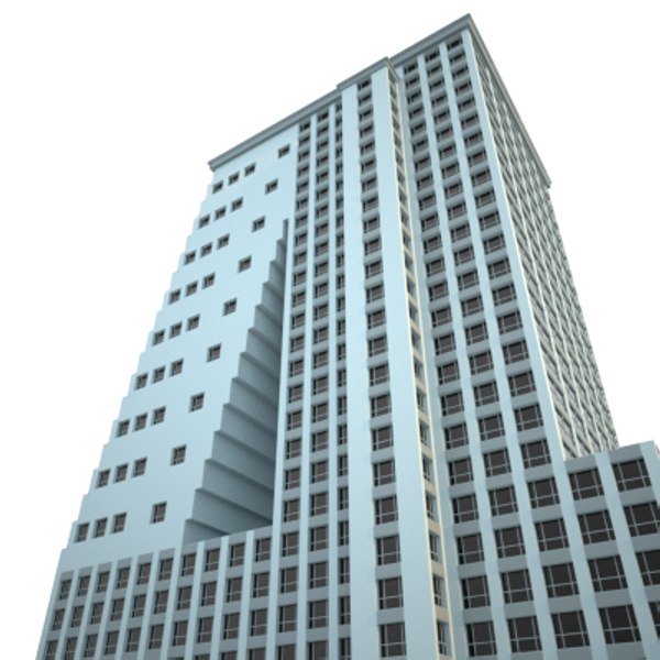 3d model building shape number 4