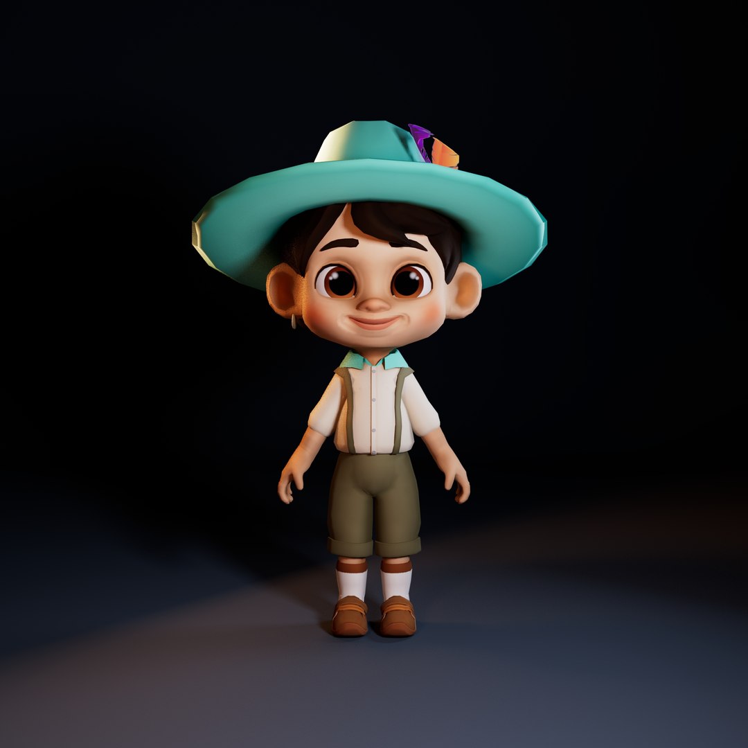 Cute Character Rig 3D Model - TurboSquid 2288965