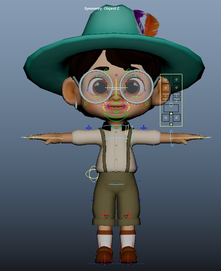 Cute Character Rig 3D Model - TurboSquid 2288965