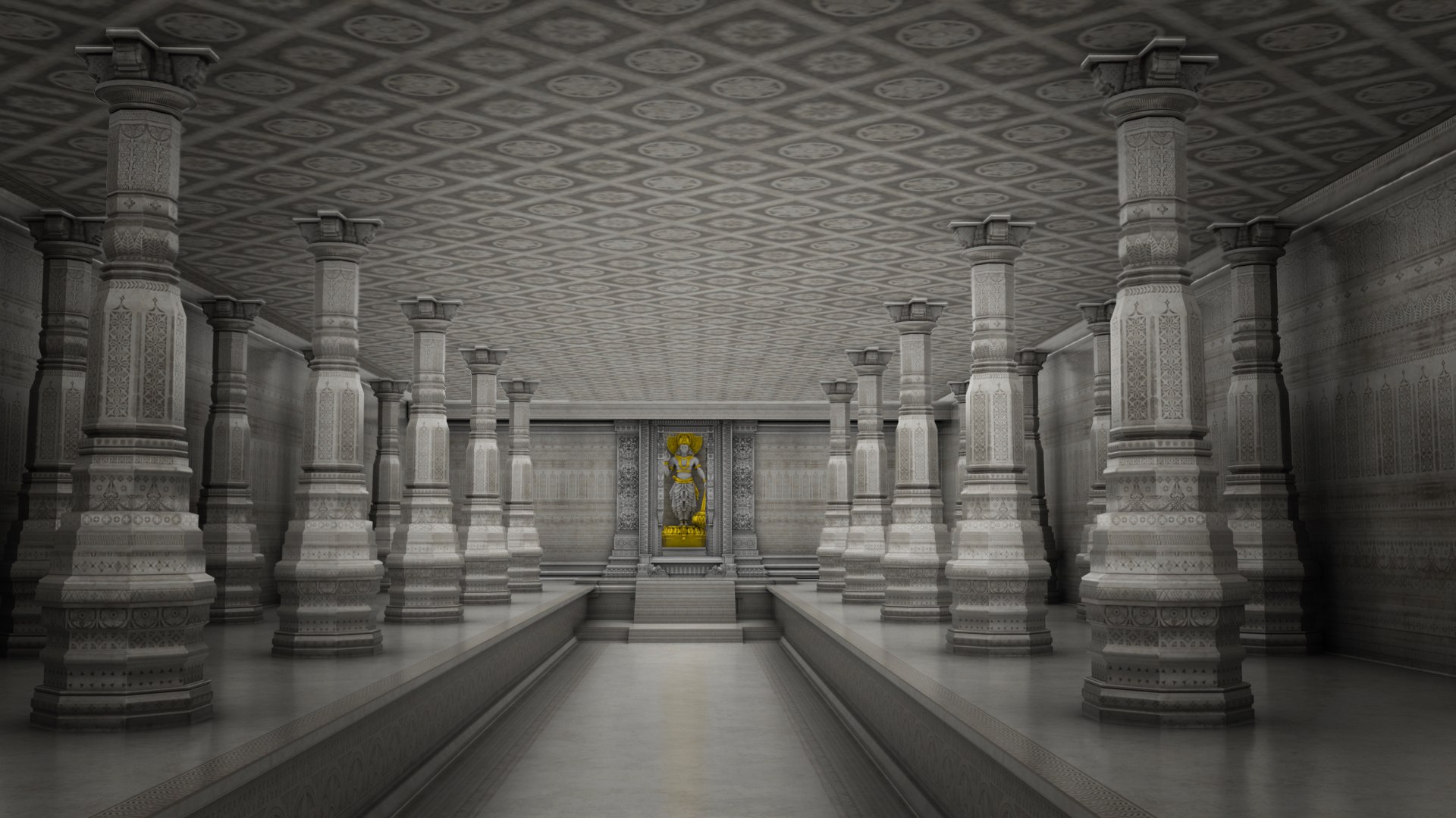 Hanuman temple interior 3d model model - TurboSquid 1922624