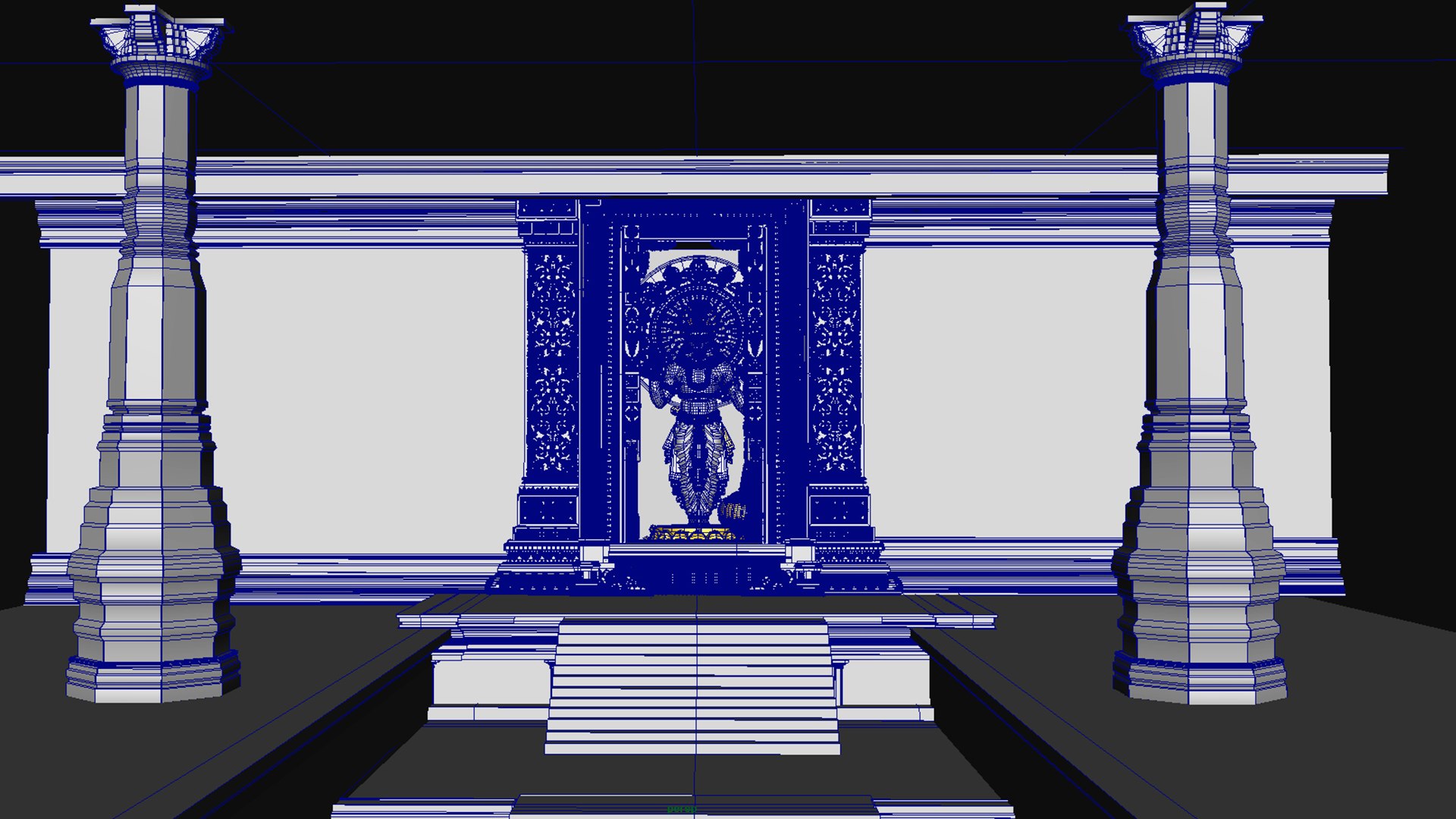 Hanuman temple interior 3d model model - TurboSquid 1922624