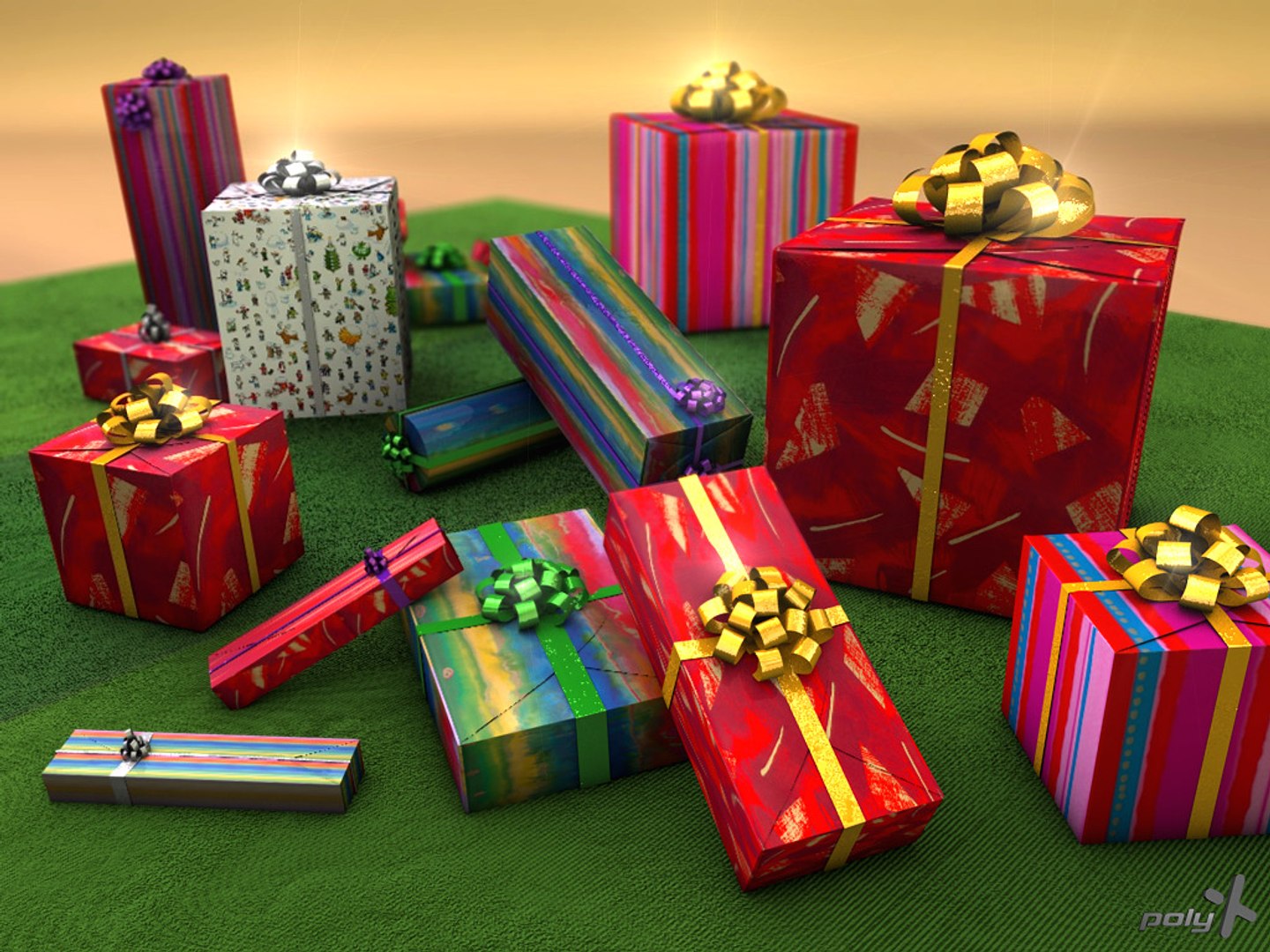 gift boxes c4d