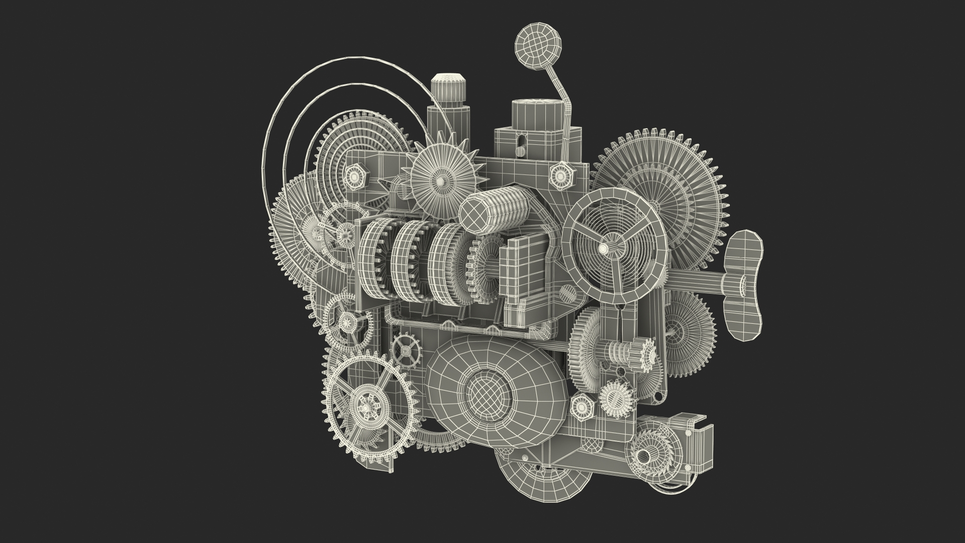 Clockwork Gear Counter Mechanism 3D - TurboSquid 1654917
