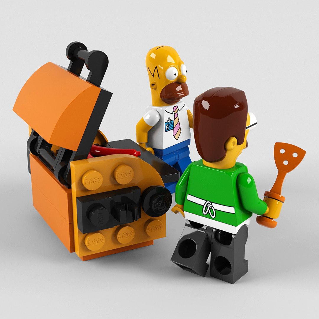 3D Lego Homer Simpson - TurboSquid 1157270