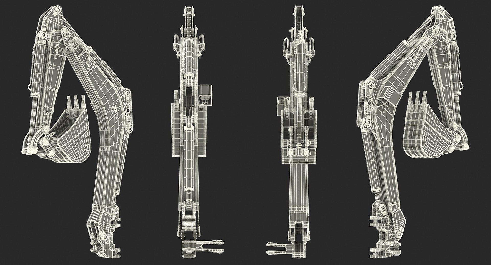Excavator boom arm rigged 3D - TurboSquid 1391968