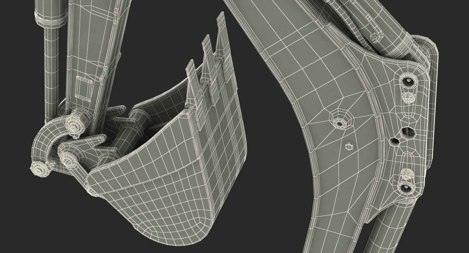 Excavator boom arm rigged 3D - TurboSquid 1391968