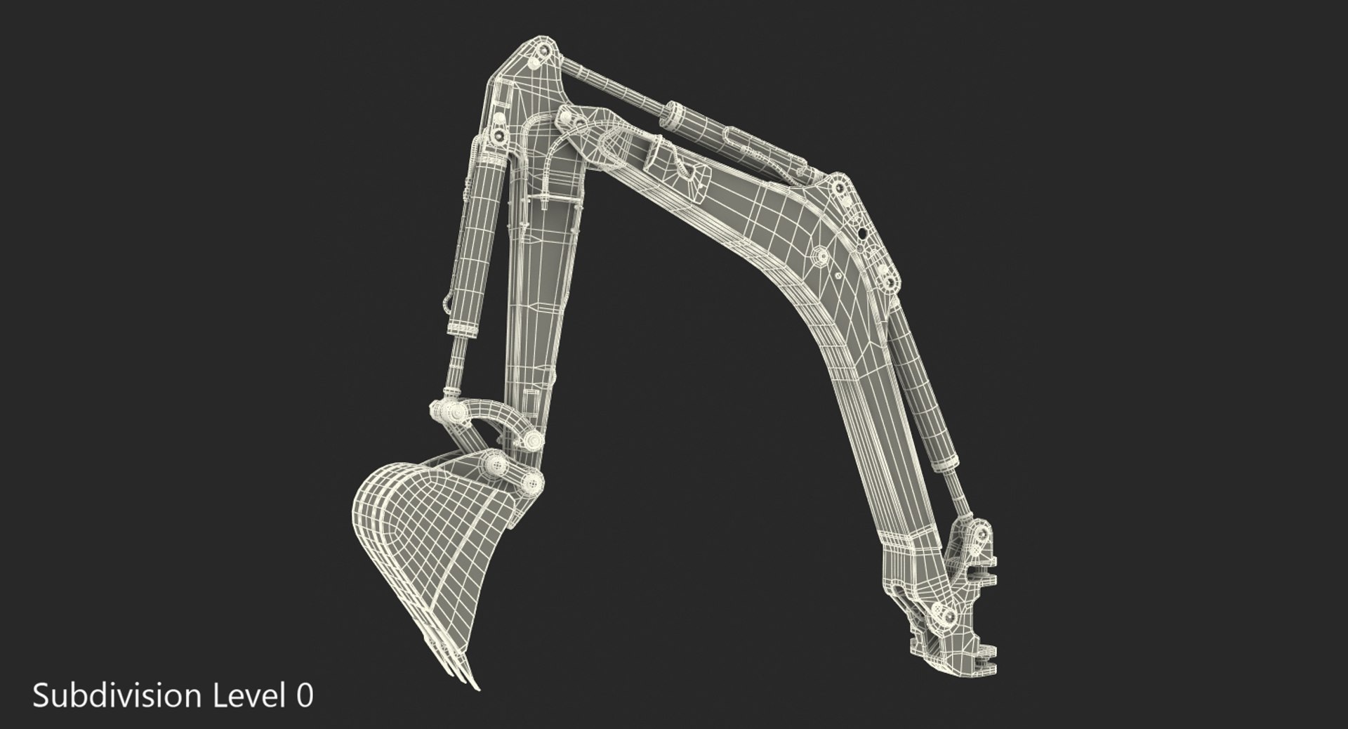 Excavator boom arm rigged 3D - TurboSquid 1391968