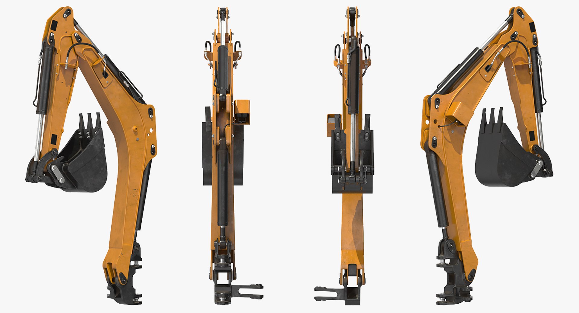 Excavator boom arm rigged 3D - TurboSquid 1391968