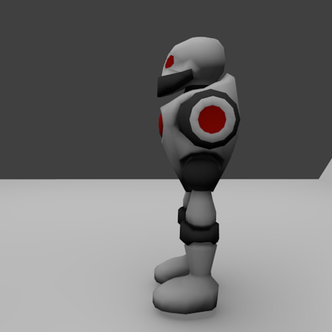 3d 3ds cartoon robot