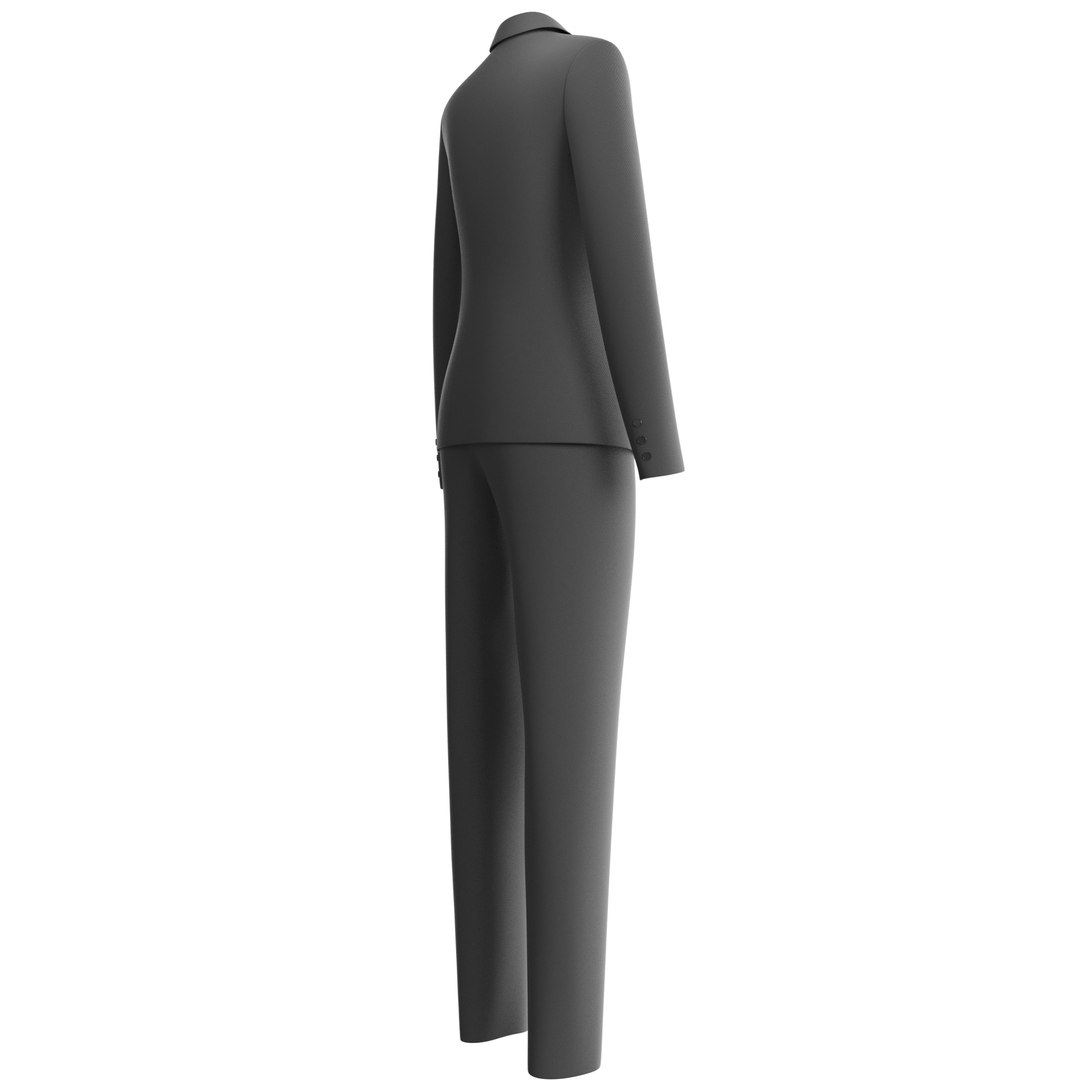 Female Suit - Lowpoly Complete Suit Set Model - TurboSquid 1730508