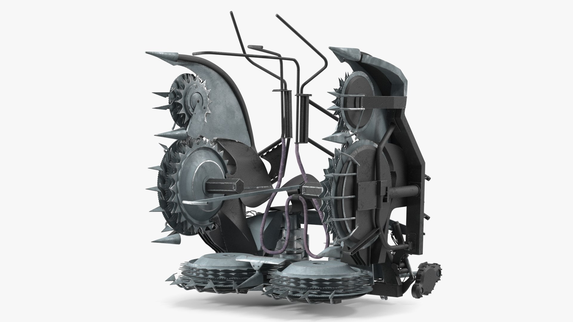 3D Forage Harvester Heads Folded - TurboSquid 1953269