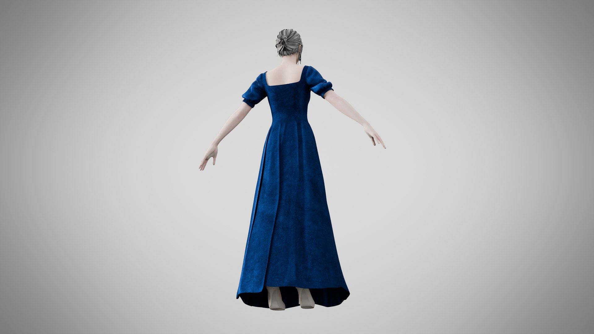 Dress 27 Sapphire Velvet 3D Model - TurboSquid 2483319