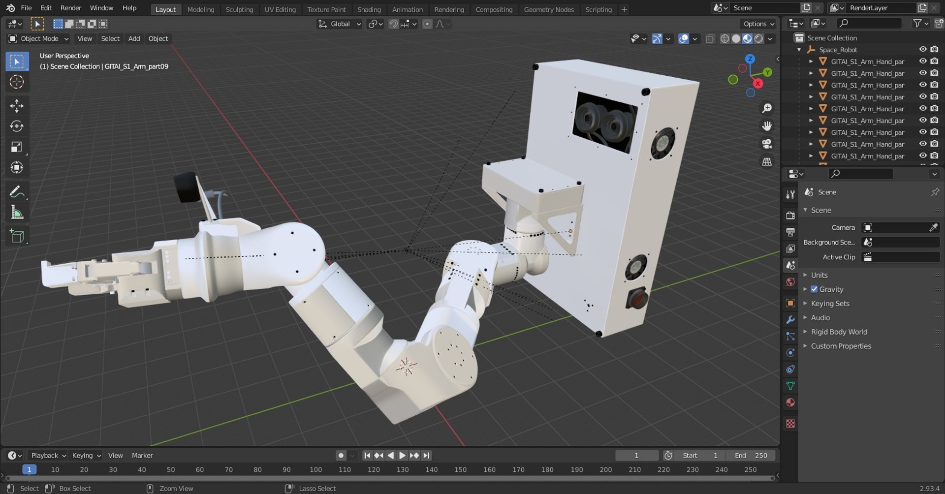 Space Robot 3D model - TurboSquid 1947457