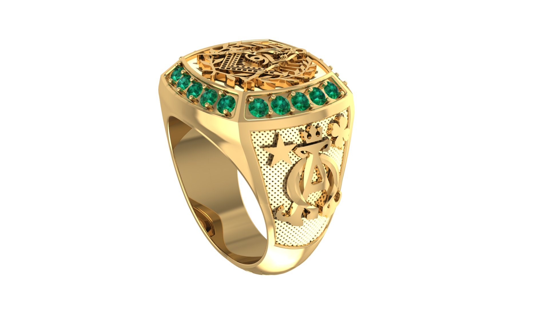 3D RING MASONIC model - TurboSquid 1842171
